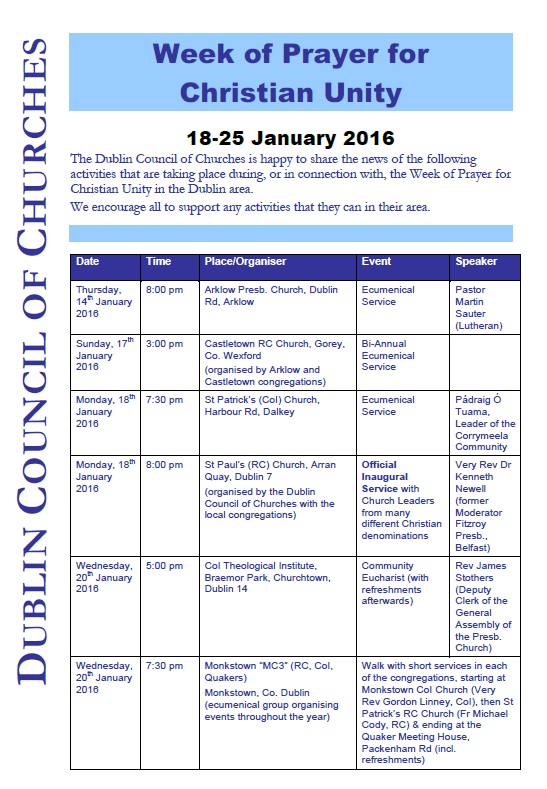 Prayer for Christian Unity